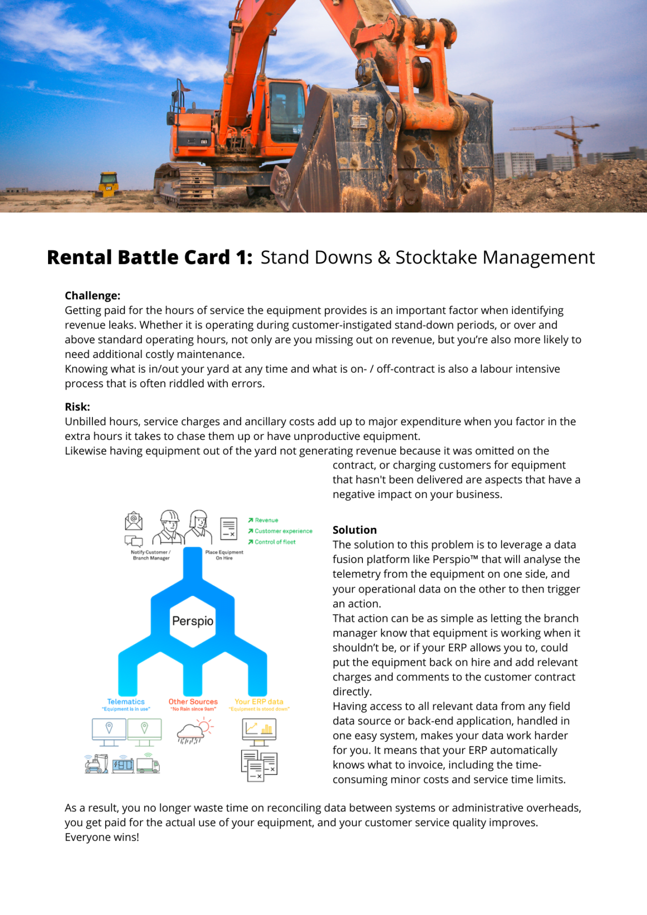 Rental Battle Card 1: Stand Downs and Stocktake - Inauro